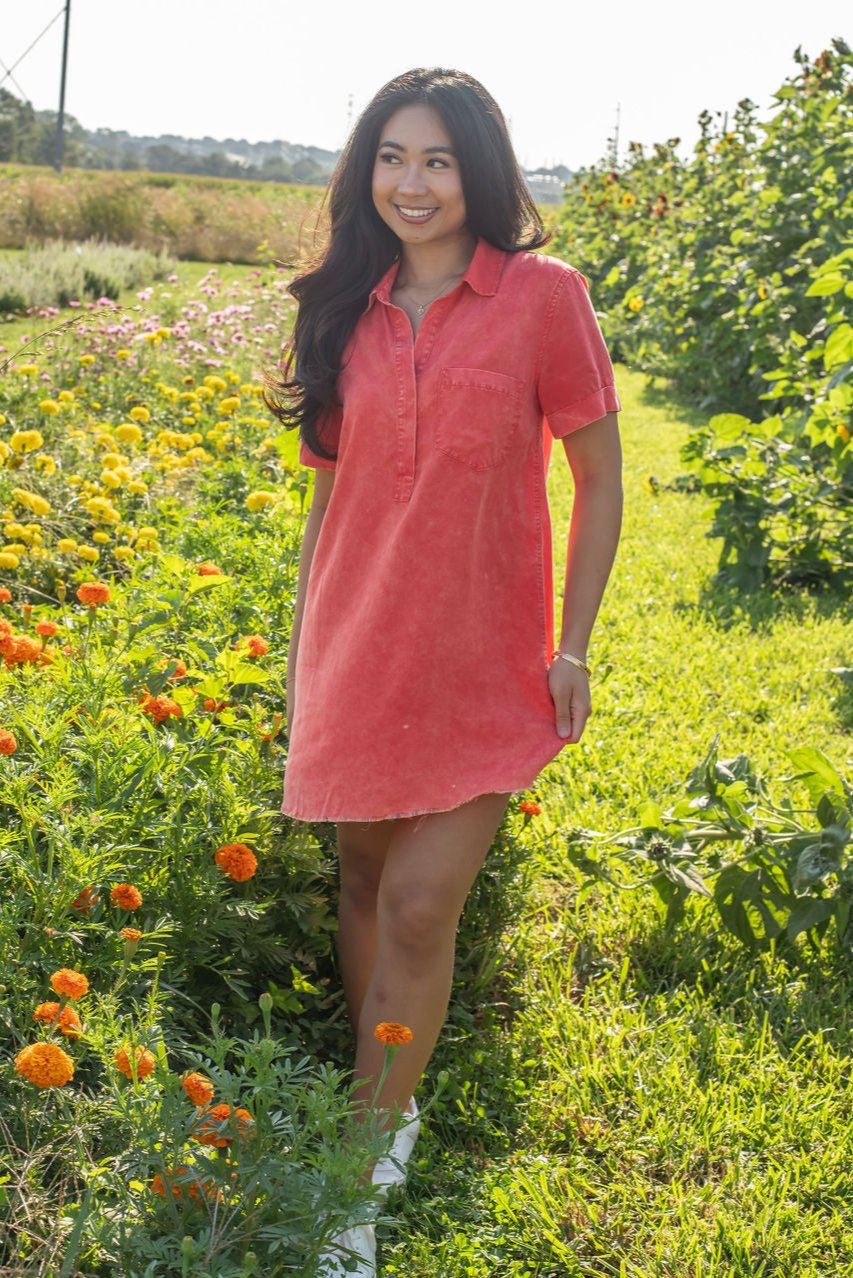 Washed Away Mini Dress – Four Sisters Boutique