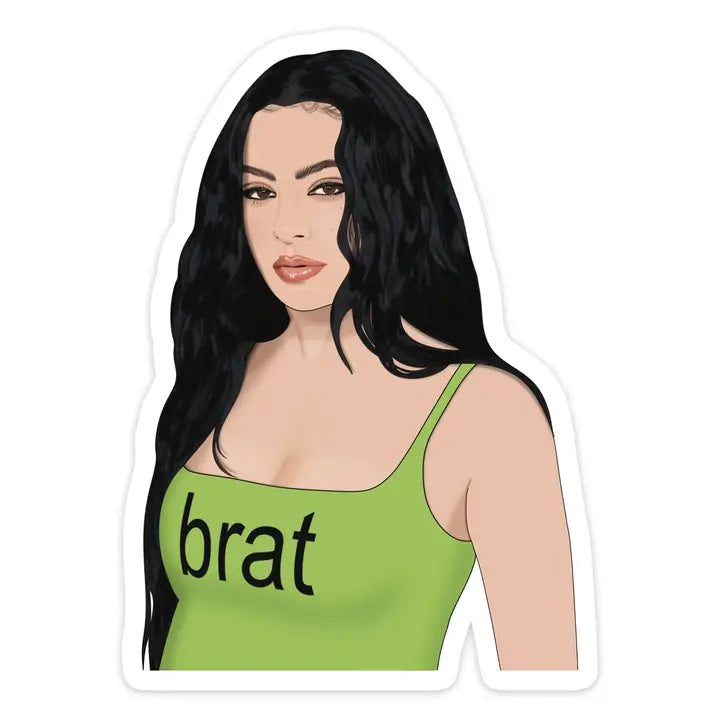 Charli XCX Brat Sticker – Four Sisters Bo...
